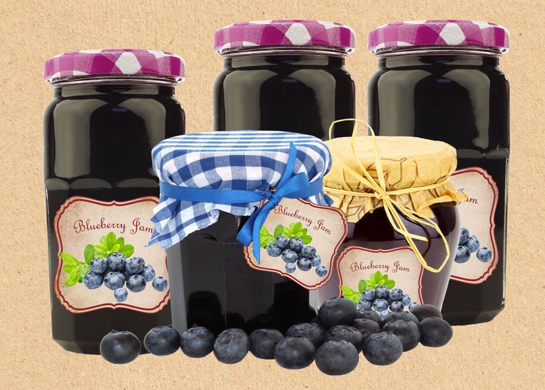 Printable Jam Labels: Vintage Style, 9 Flavors (digital Download) - Etsy