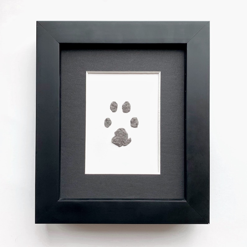 Dog Paw, Cat Paw, Pet Hair Keepsake, Pet Memorial, Pet Loss Keepsake ...