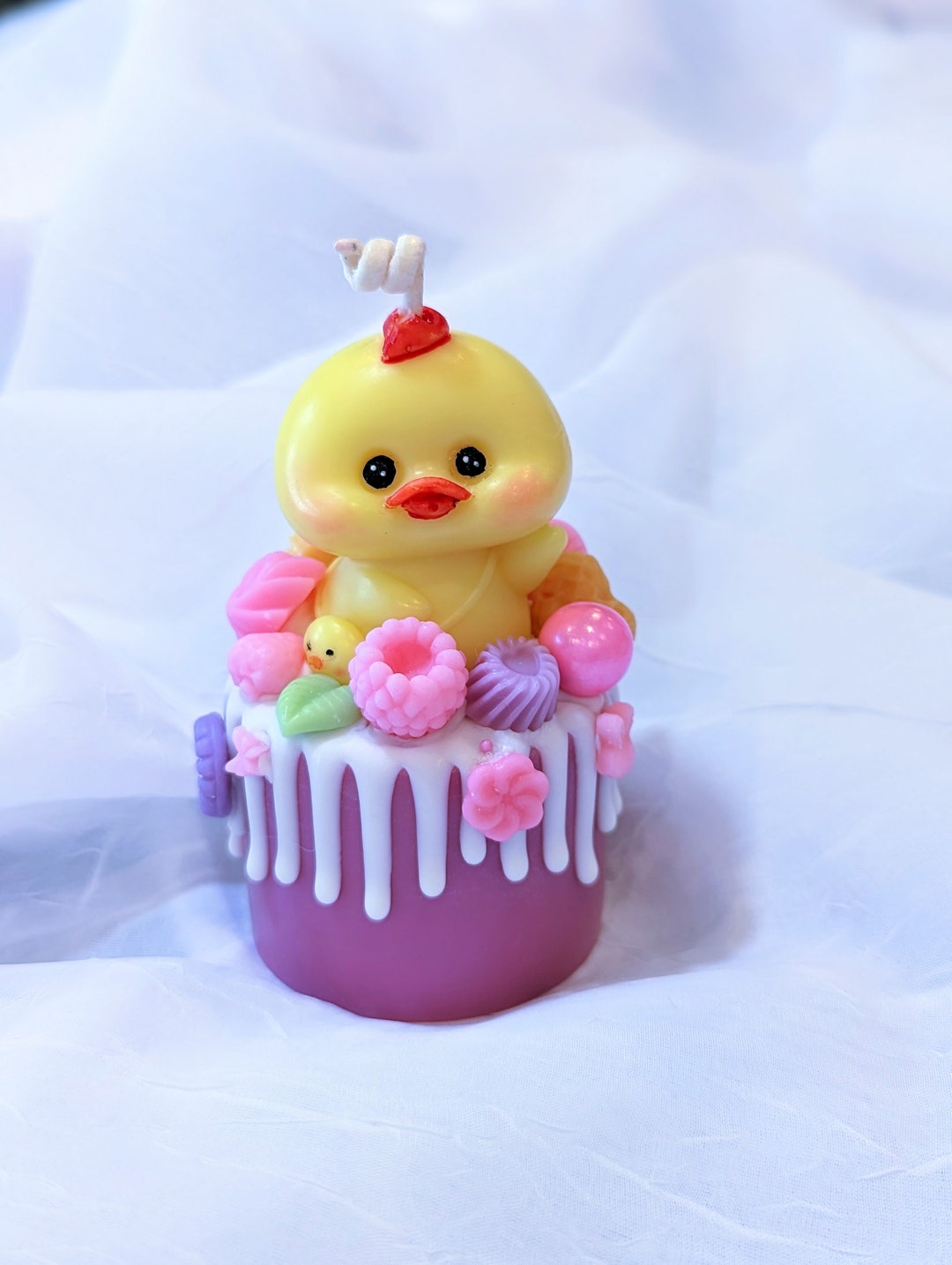 Cute Chubby Cheeks Chick Candle Cake Cute Dessert Cake - Etsy