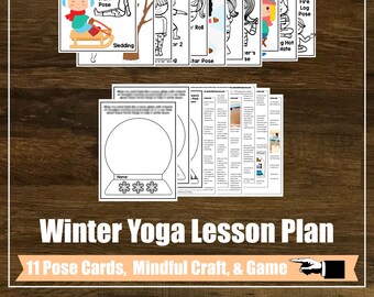 Fall Yoga Lesson Plan Kit, Flap Books, Mindfulness, Kids Yoga Class ...