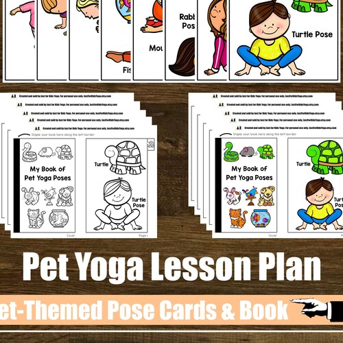 Pet Yoga Lesson Plan Kit Animal Yoga Pets Mindfulness Kids - Etsy
