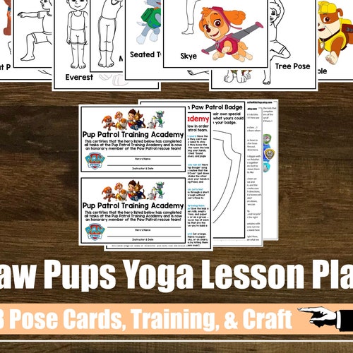 Pet Yoga Lesson Plan Kit Animal Yoga Pets Mindfulness Kids - Etsy
