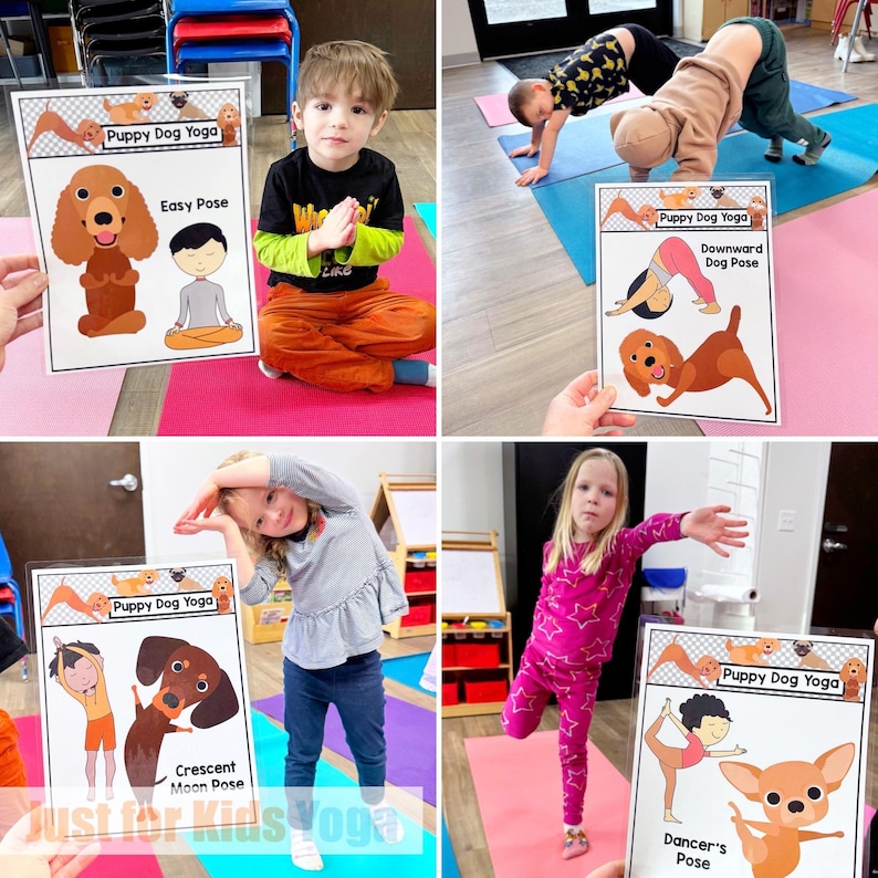 Puppy Dog Yoga Lesson Plan Kit, Animal Yoga, Pets, Mindfulness, Kids ...