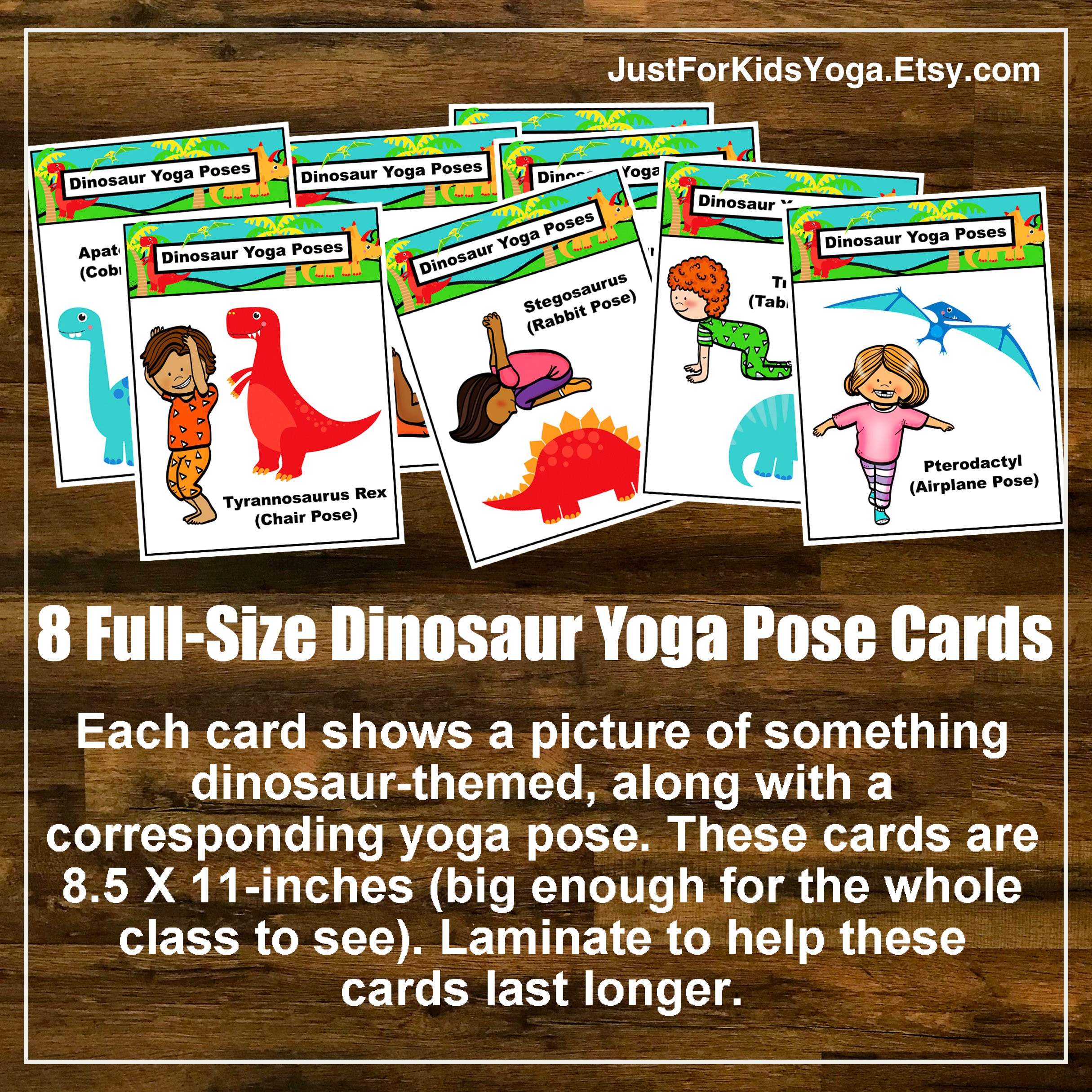 Dinosaur Yoga Lesson Plan Kit, Adventure Story, Board Game, Art Project ...