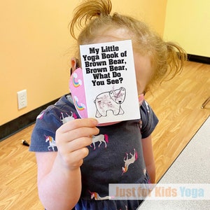 Brown Bear Yoga Lesson Plan, Cube Game, Mini Book, Mindfulness, Kids ...