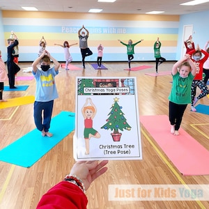 Christmas Yoga Lesson Plan Kit, Holiday, Mindfulness, Kids Yoga Class ...