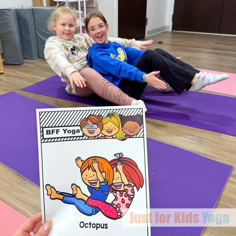 BFF Partner Yoga Lesson Plan Kit, Yoga Game, Mindfulness, Kids Yoga ...