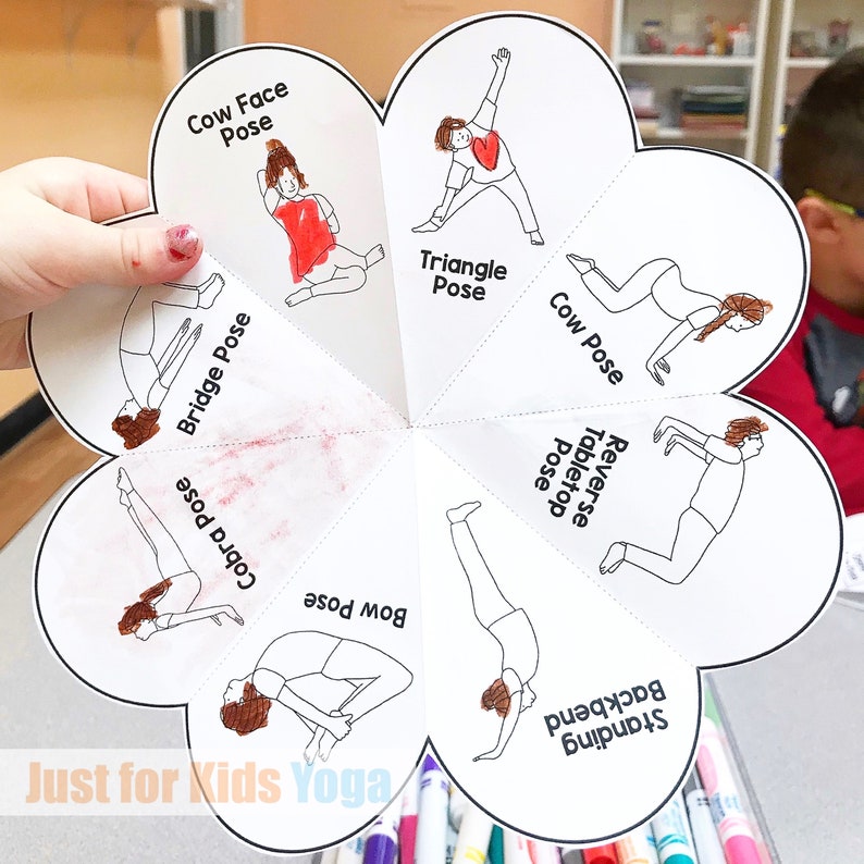 Heart Opener Yoga Pose Lesson Plan Kit, Group Game, Book, Mindfulness ...