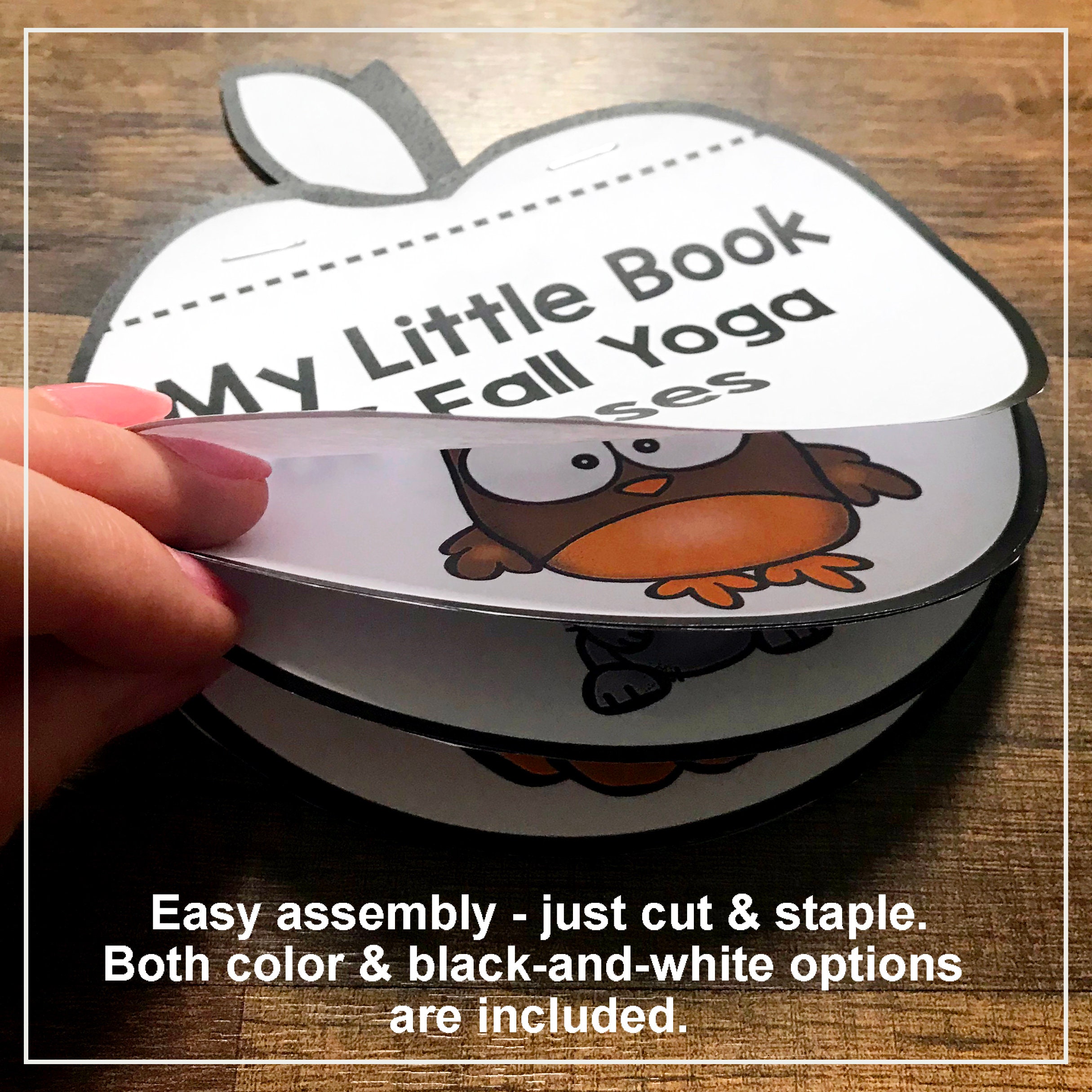 Fall Yoga Lesson Plan Kit Flap Books Mindfulness Kids Yoga - Etsy