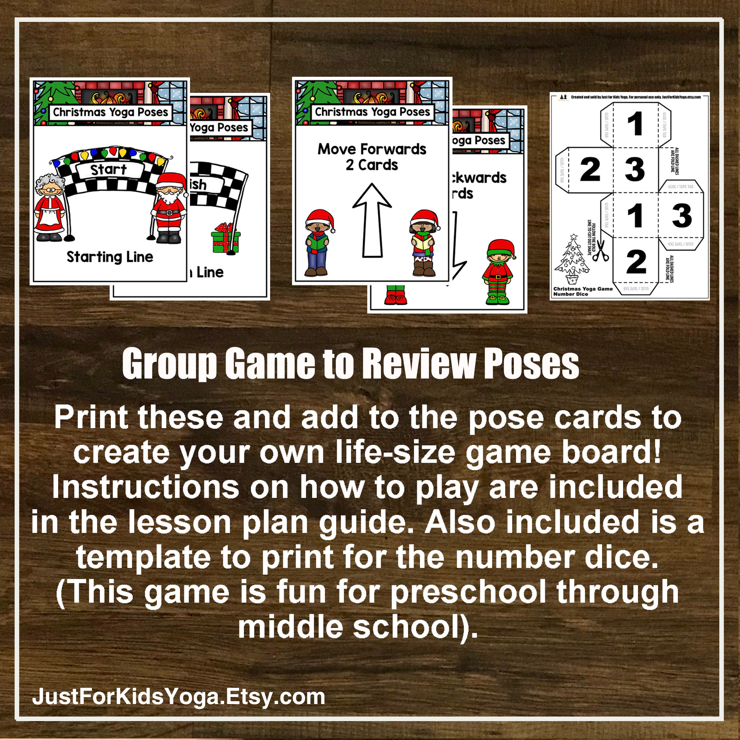 Christmas Yoga Lesson Plan Kit, Holiday, Mindfulness, Kids Yoga Class ...