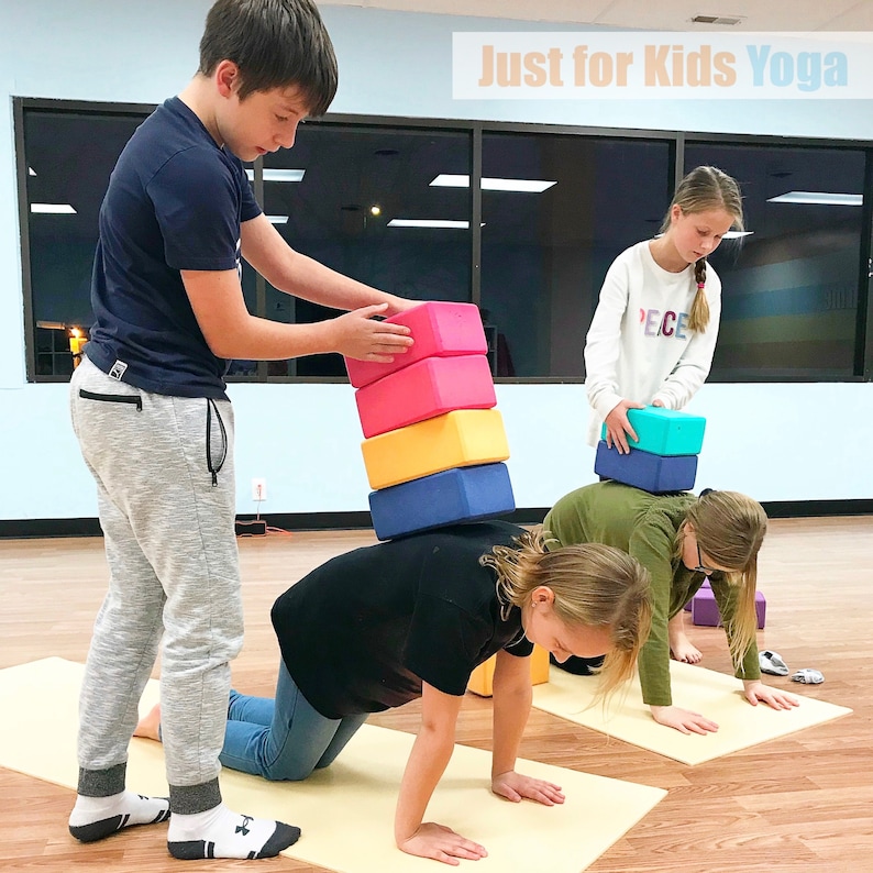 Set of 40 Yoga Block Activity Cards, Task Cards, Yoga, Mindfulness ...