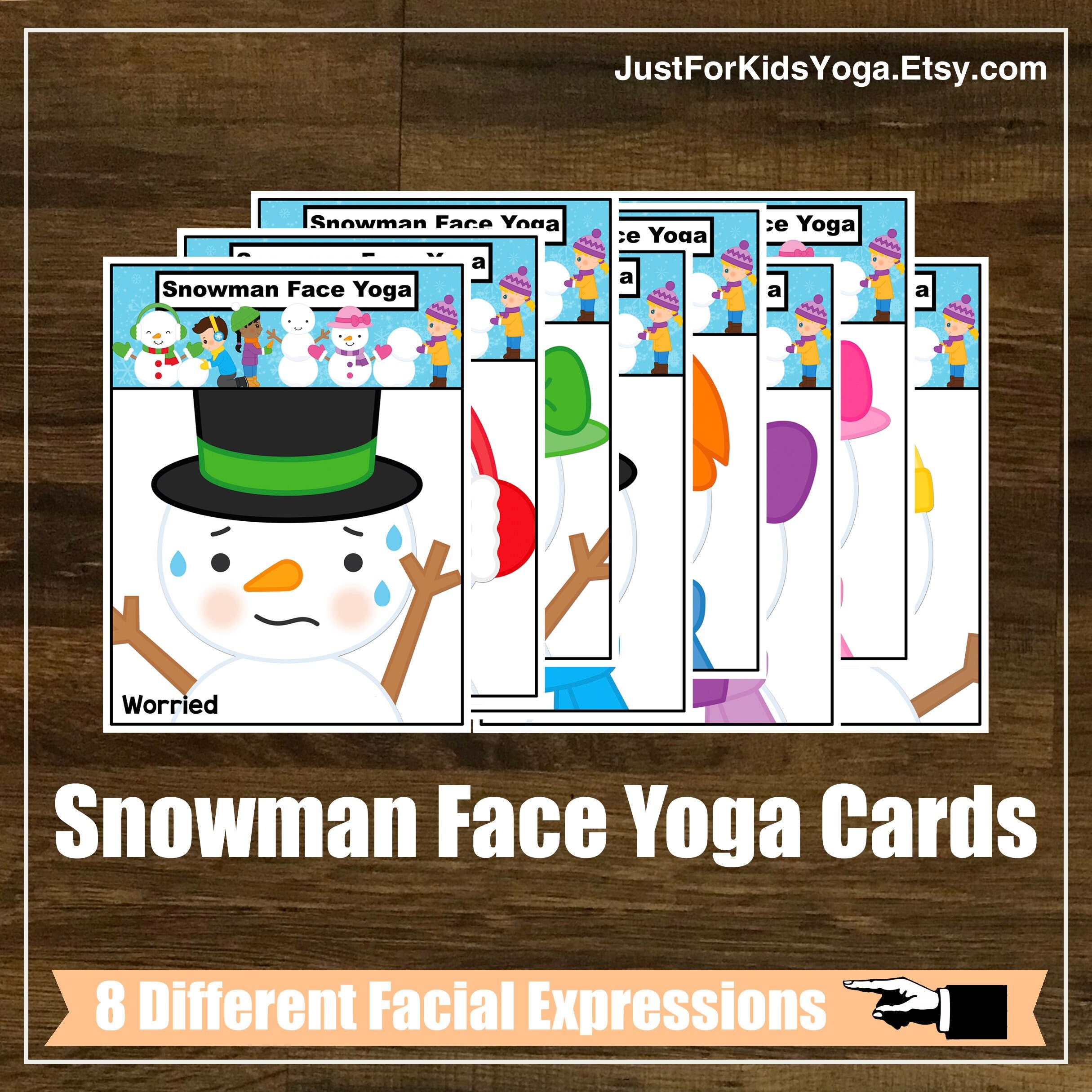 Snowman Face Yoga for Kids Yoga Class, Lesson Plan, Mindfulness, Yoga ...