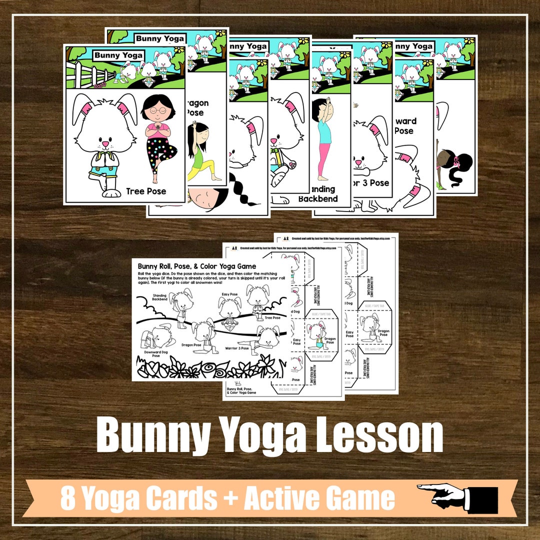 Bunny Kids Yoga Lesson Plan, Mindfulness, Kids Yoga Class, Easter ...