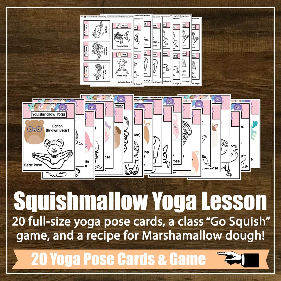 Squishies Yoga Lesson Plan Kit, Yoga Game, Mindfulness, Kids Yoga Class ...
