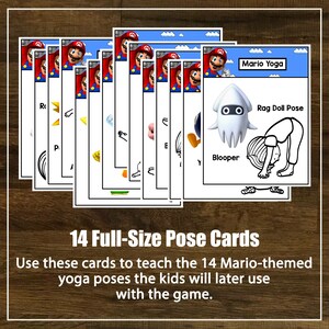 Mario Yoga Lesson Plan Kit, Mindfulness, Kids Yoga Class, Yoga Game ...