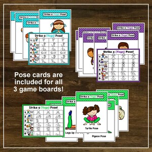 Strike a Yoga Pose Dice Game, Yoga, Mindfulness, Kids Yoga Class ...
