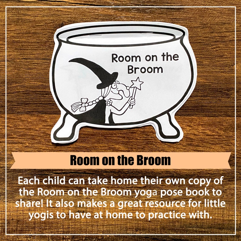 Halloween Room on Broom Yoga Lesson Plan, Mini Book, Mindfulness, Kids ...