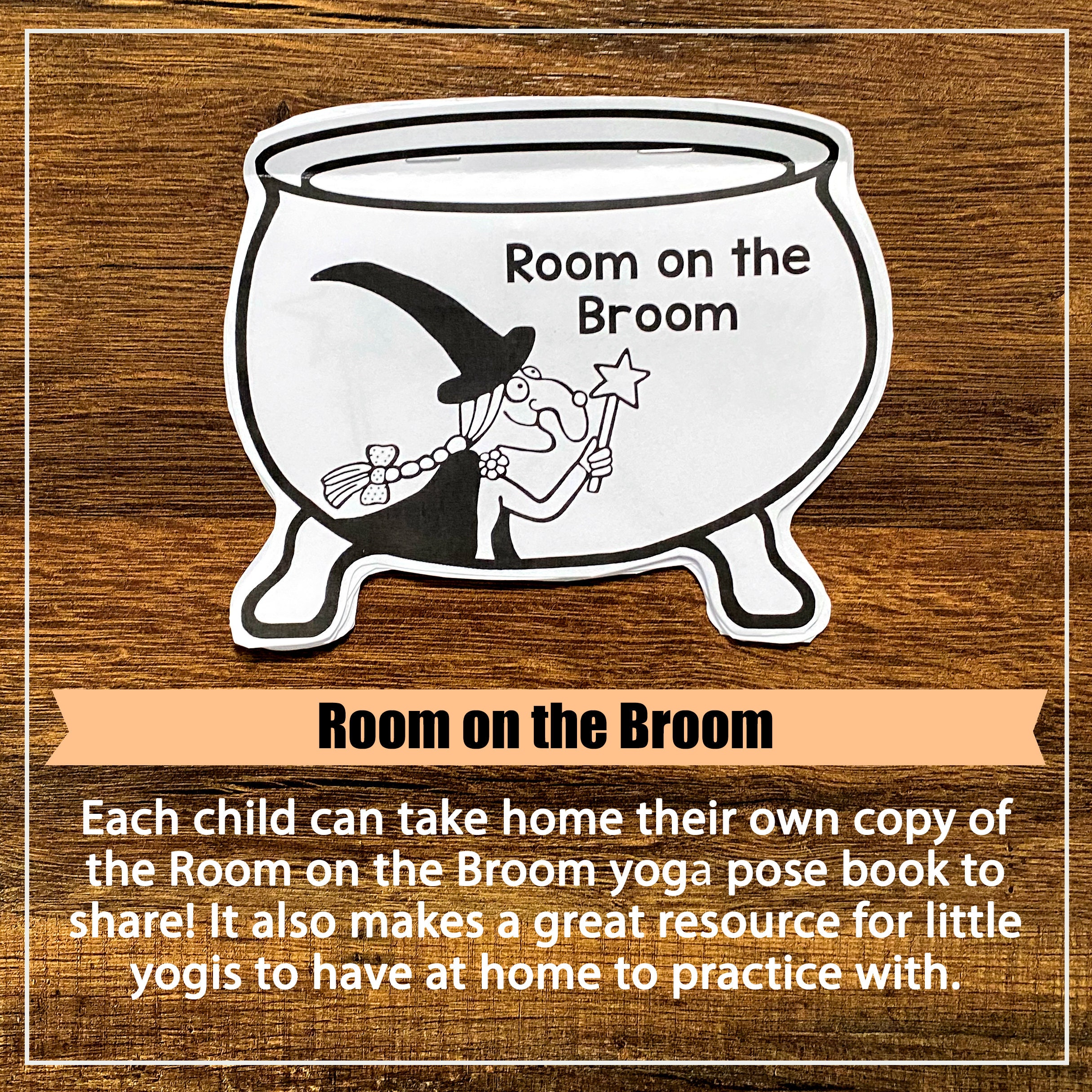 Halloween Room on Broom Yoga Lesson Plan, Mini Book, Mindfulness, Kids ...