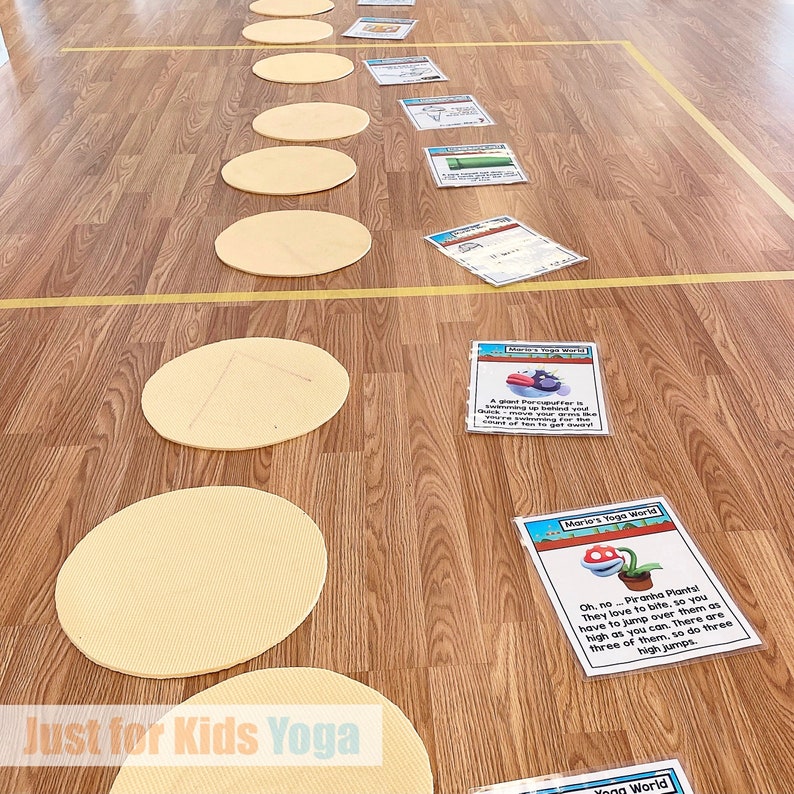 Mario Yoga Lesson Plan Kit Mindfulness Kids Yoga Class Yoga - Etsy