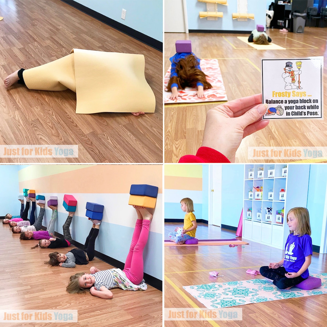 Frosty Says Activity Cards, 48 Task Cards, Mindfulness, Kids Yoga Class ...