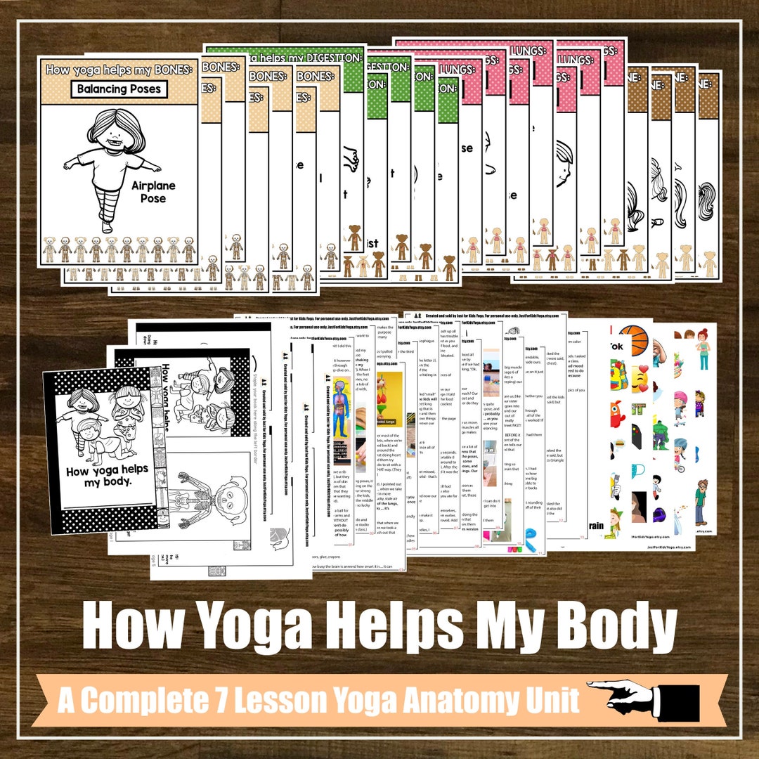 Yoga Anatomy Unit, Yoga Game, Mindfulness, Kids Yoga Class, Homeschool ...