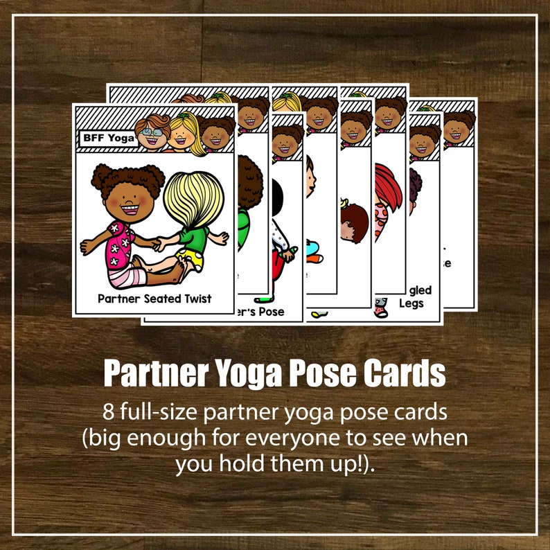 BFF Partner Yoga Lesson Plan Kit, Yoga Game, Mindfulness, Kids Yoga ...