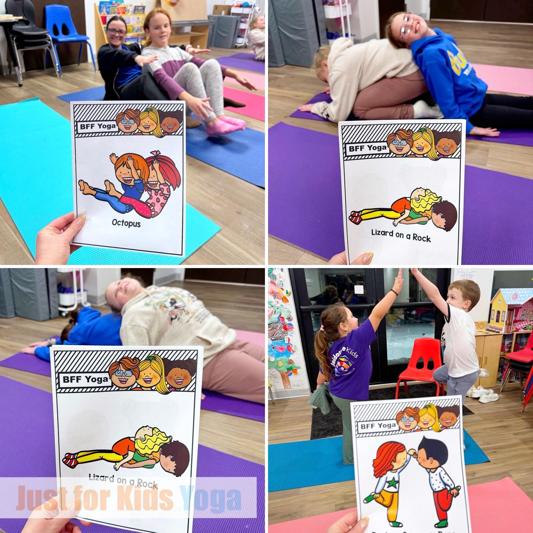 BFF Partner Yoga Lesson Plan Kit, Yoga Game, Mindfulness, Kids Yoga ...