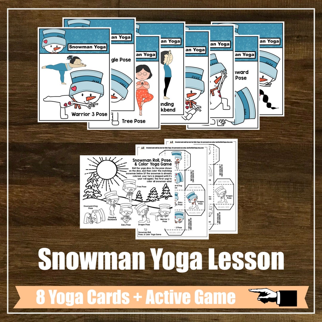 Snowman Kids Yoga Lesson Plan, Mindfulness, Kids Yoga Class, Homeschool ...