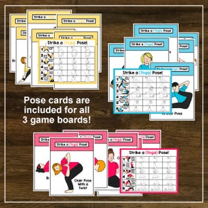 Tweens Version of Strike a Yoga Pose Dice Game, Yoga, Kids Yoga Class ...