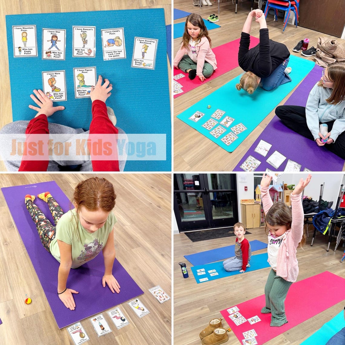 I Have/who Has Interactive Yoga Game, Group Game, Yoga Pose Cards ...