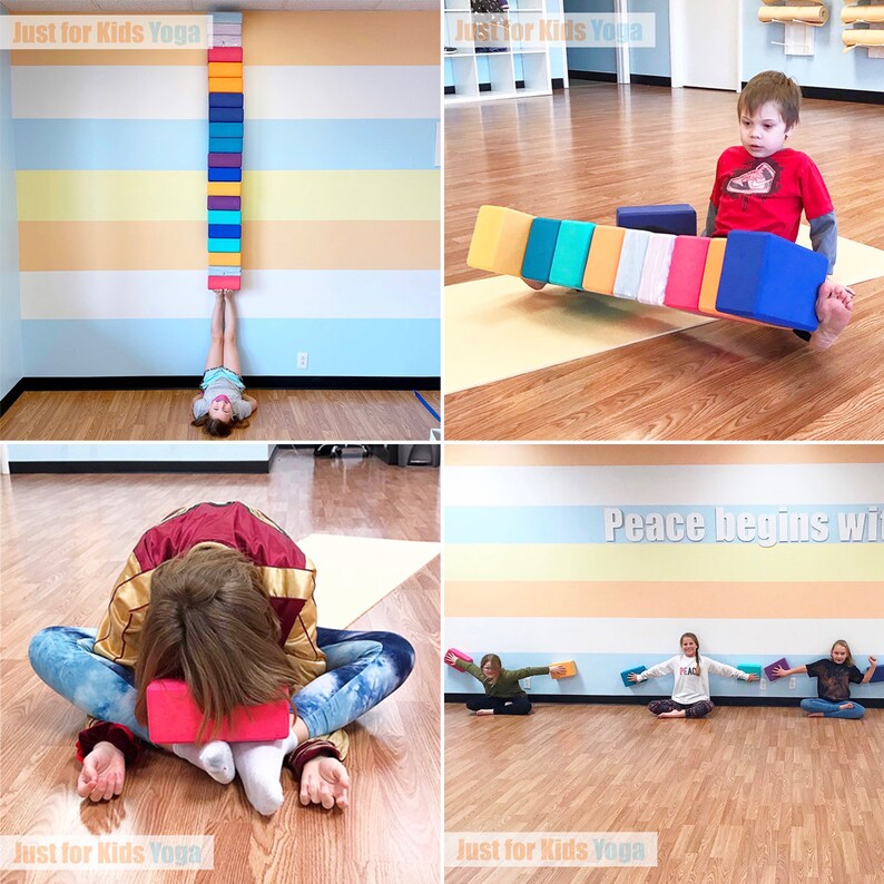 Set of 40 Yoga Block Activity Cards, Task Cards, Yoga, Mindfulness ...