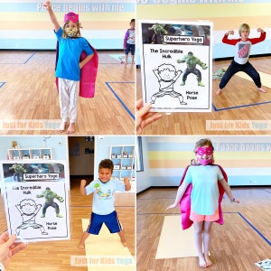 Superhero Yoga Lesson Plan Kit, Adventure Story, Mindfulness, Kids Yoga ...