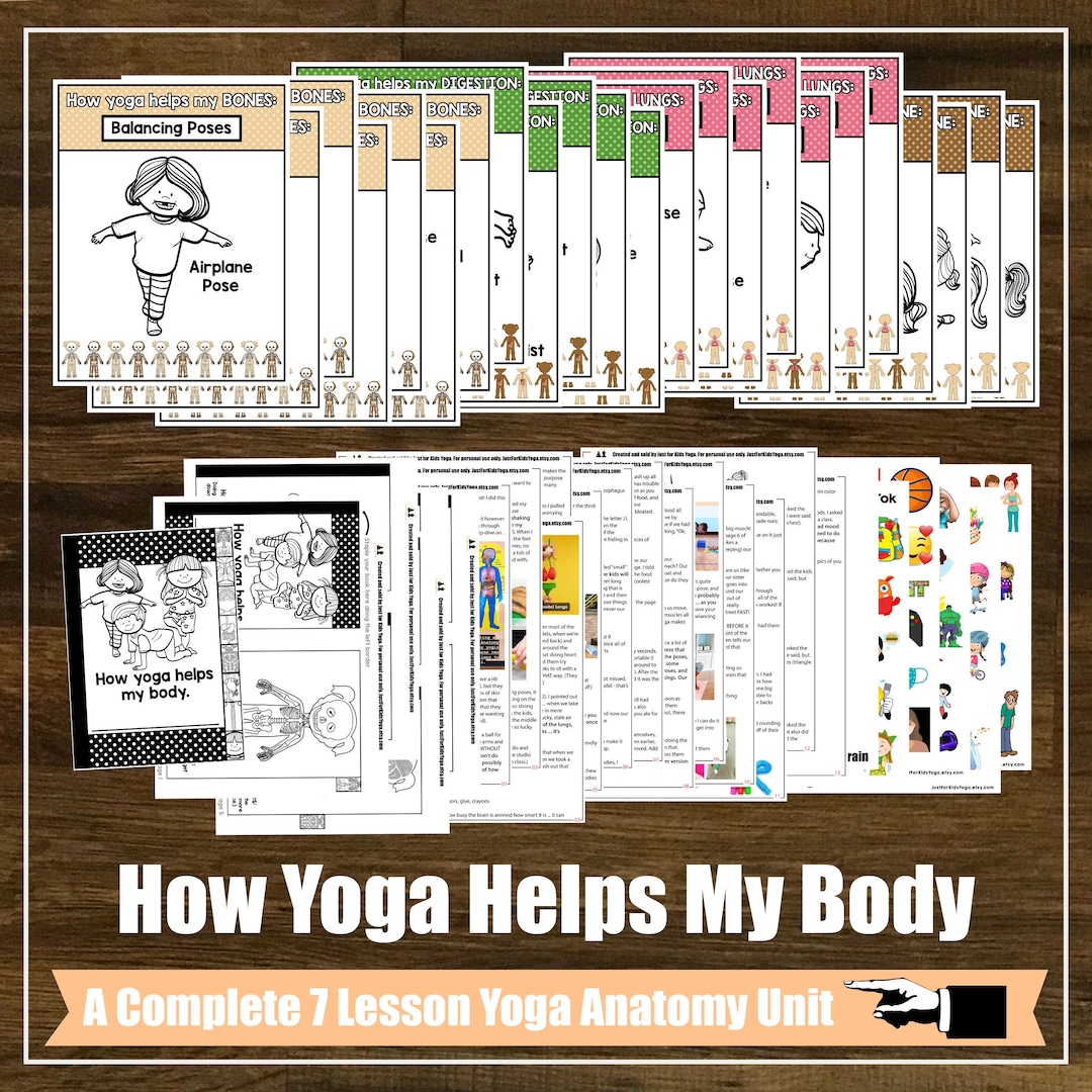 Yoga Anatomy Unit, Yoga Game, Mindfulness, Kids Yoga Class, Homeschool ...