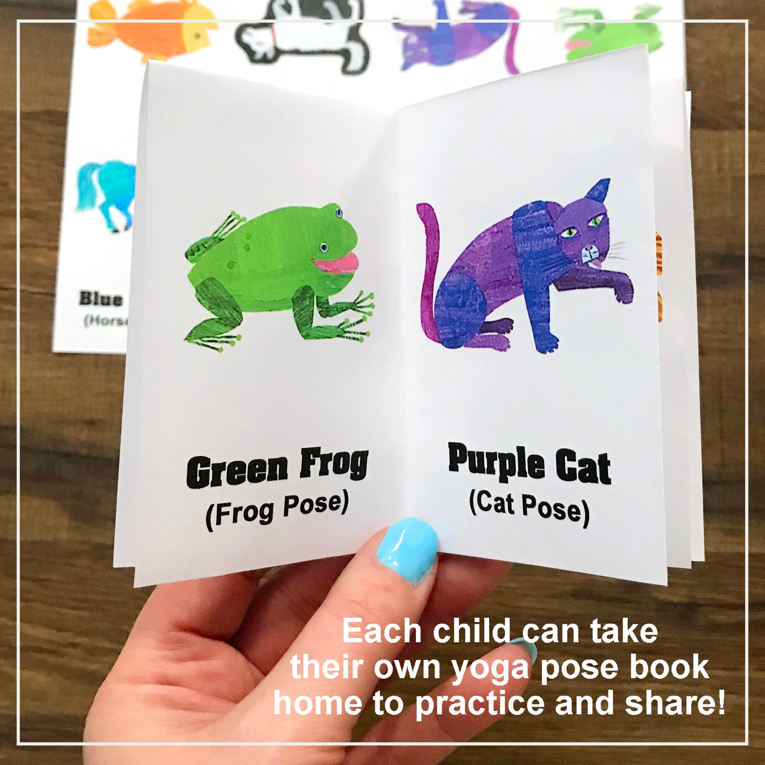 Brown Bear Yoga Lesson Plan Cube Game Mini Book - Etsy
