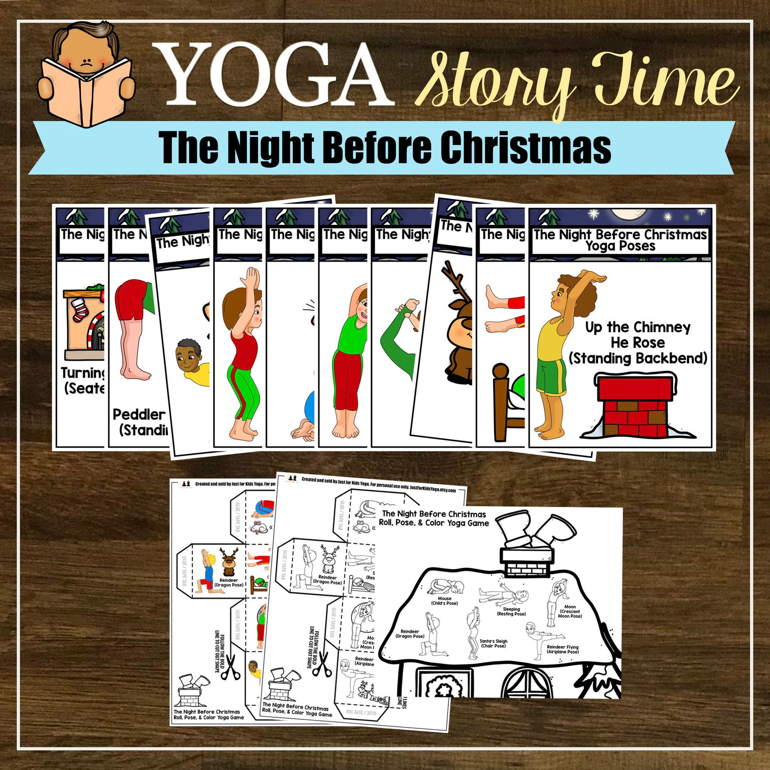 Night Before Christmas Kids Yoga Lesson Plan, Christmas, Story Time ...