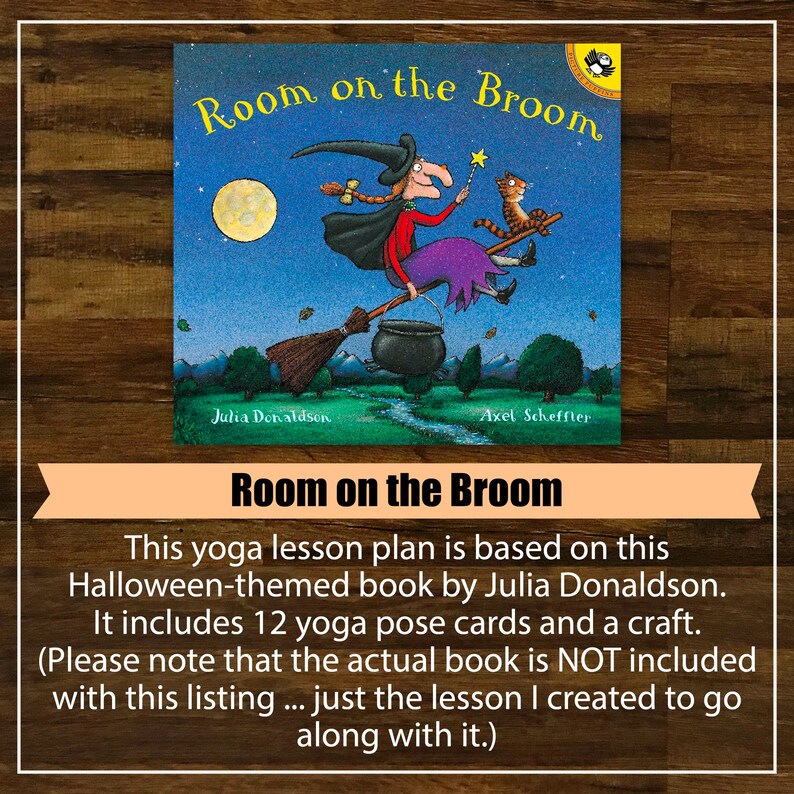 Halloween Room on Broom Yoga Lesson Plan, Mini Book, Mindfulness, Kids ...