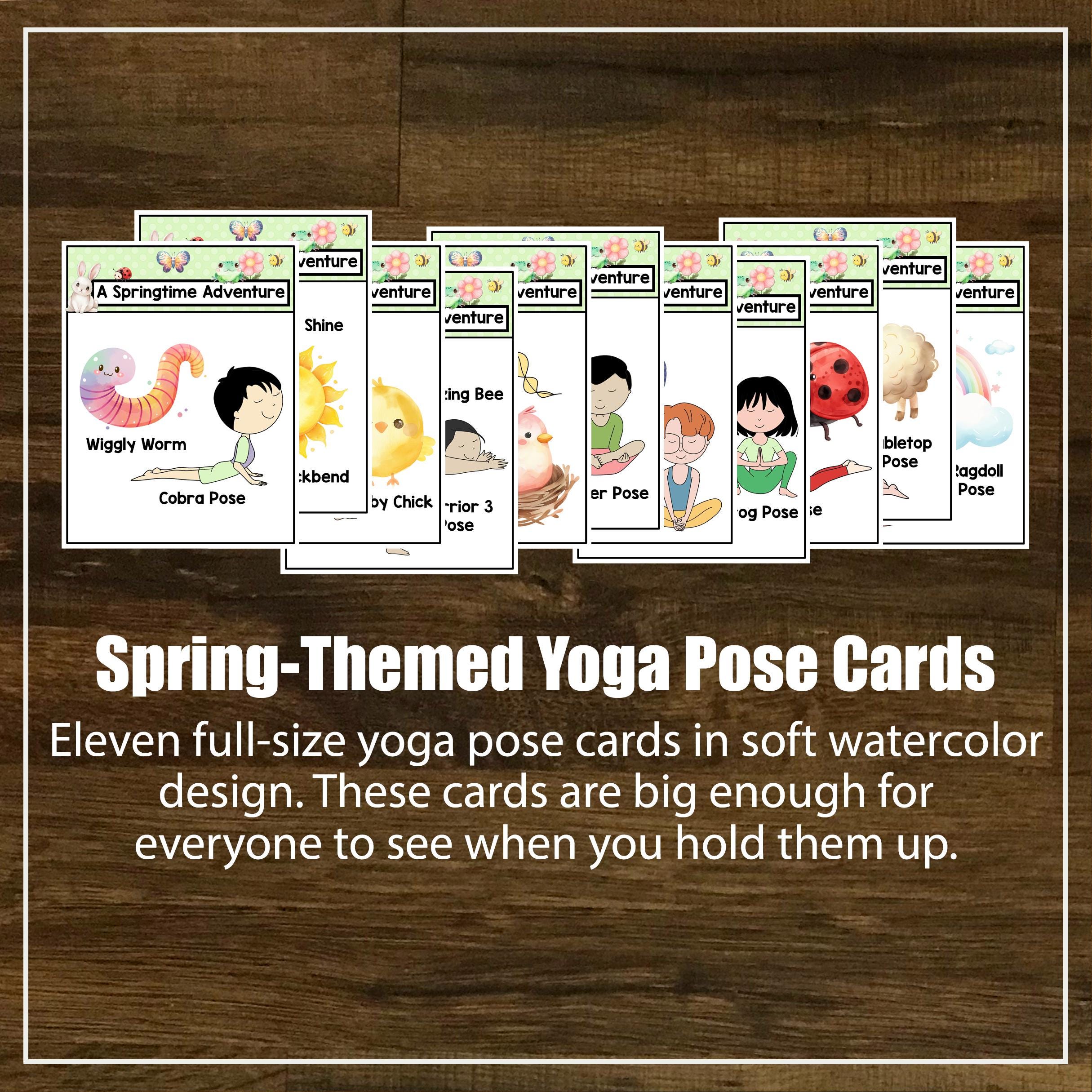 Springtime Adventure Yoga Lesson Plan Kit, Mindfulness, Kids Yoga Class ...