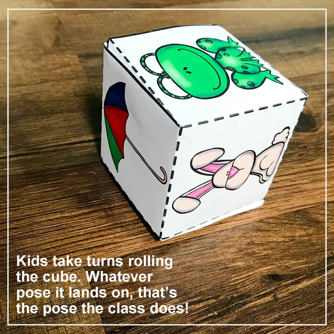 Spring Yoga Lesson Plan Kit Cube Game Flap Books - Etsy