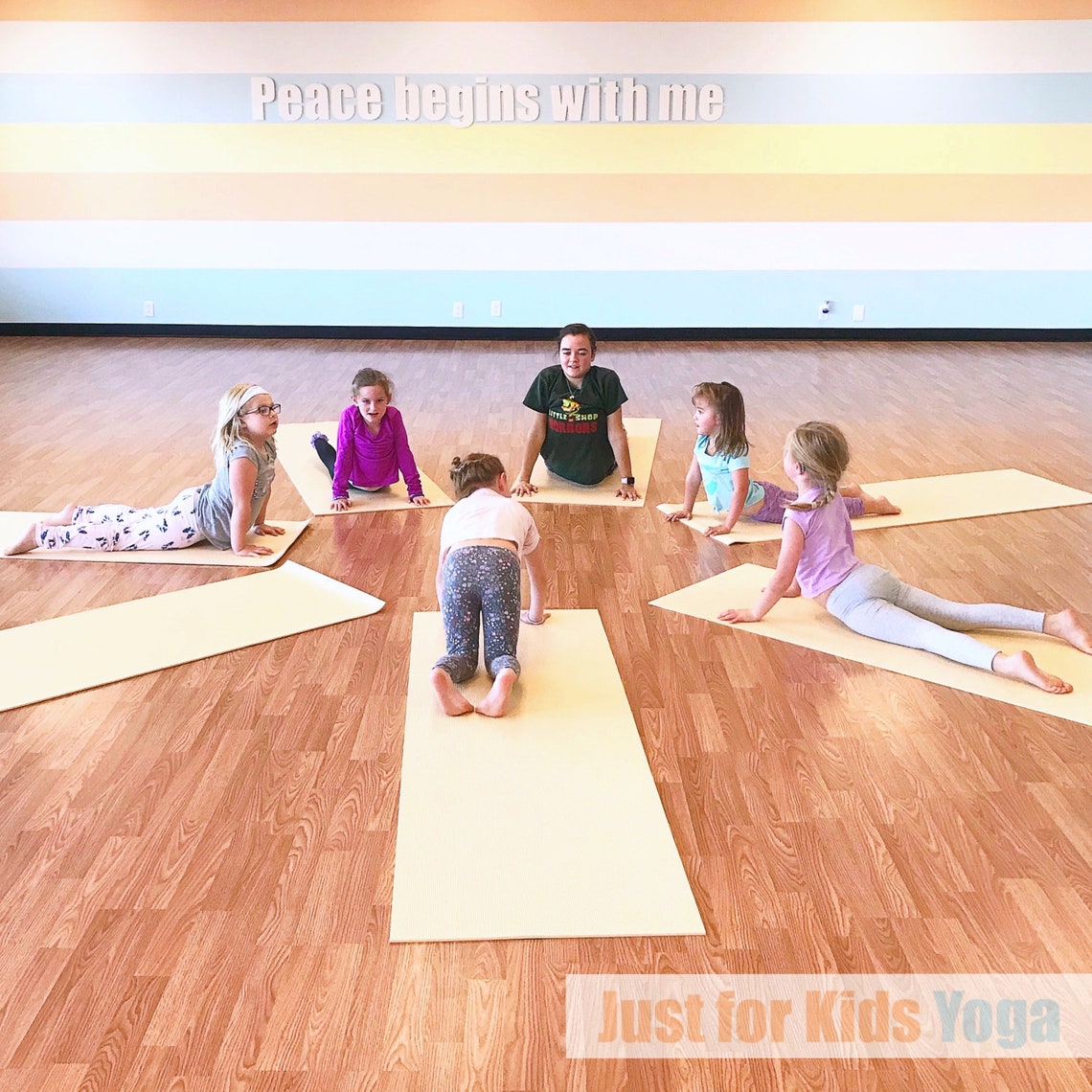 Sun Salutation for Kids Yoga Class With Pose Cards and Flow Chart ...