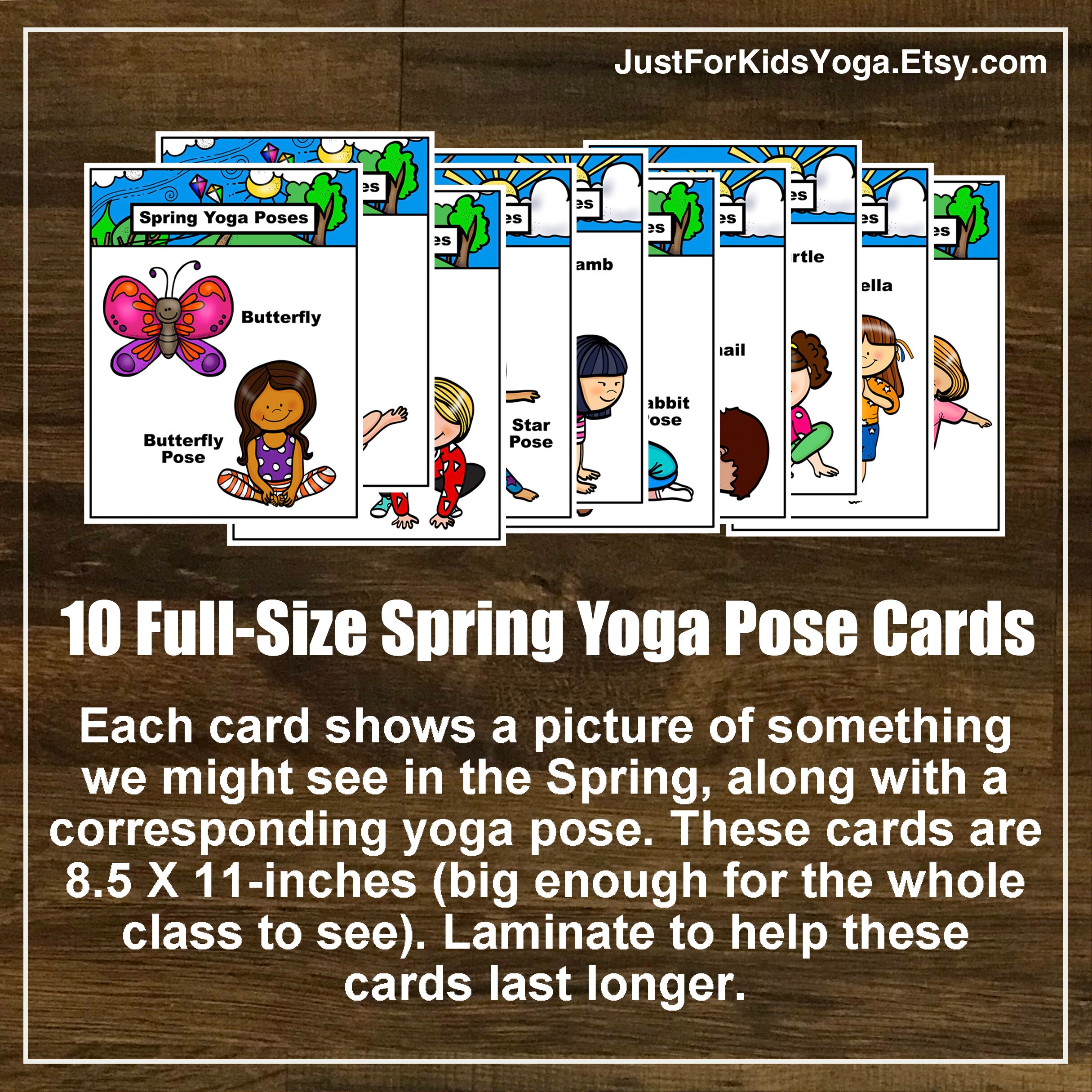 Spring Yoga Lesson Plan Kit, Cube Game, Flap Books, Mindfulness, Kids ...