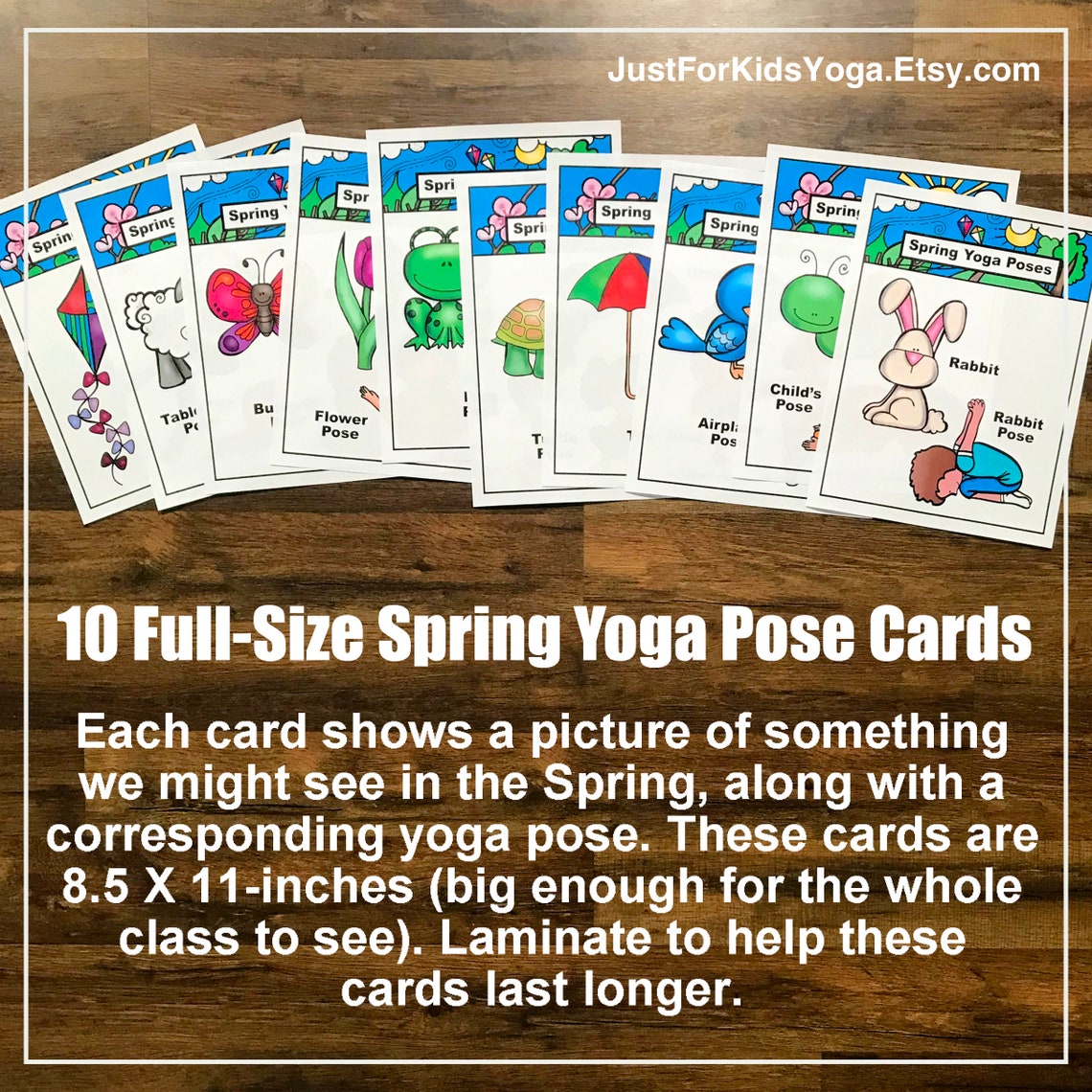Spring Yoga Lesson Plan Kit Cube Game Flap Books | Etsy