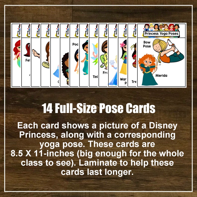 Princess Yoga Lesson Plan Kit, Yoga Game, Mindfulness, Kids Yoga Class ...