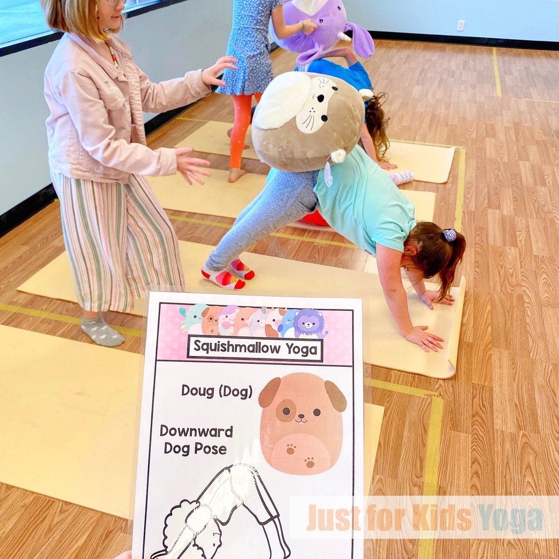 Squishies Yoga Lesson Plan Kit, Yoga Game, Mindfulness, Kids Yoga Class ...