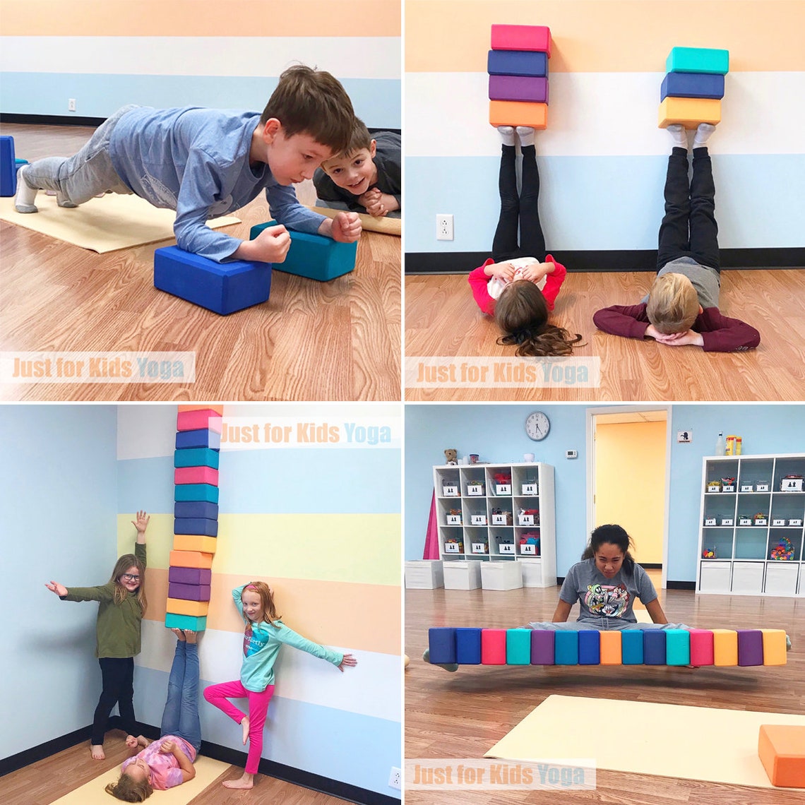 Set of 40 Yoga Block Activity Cards, Task Cards, Yoga, Mindfulness ...