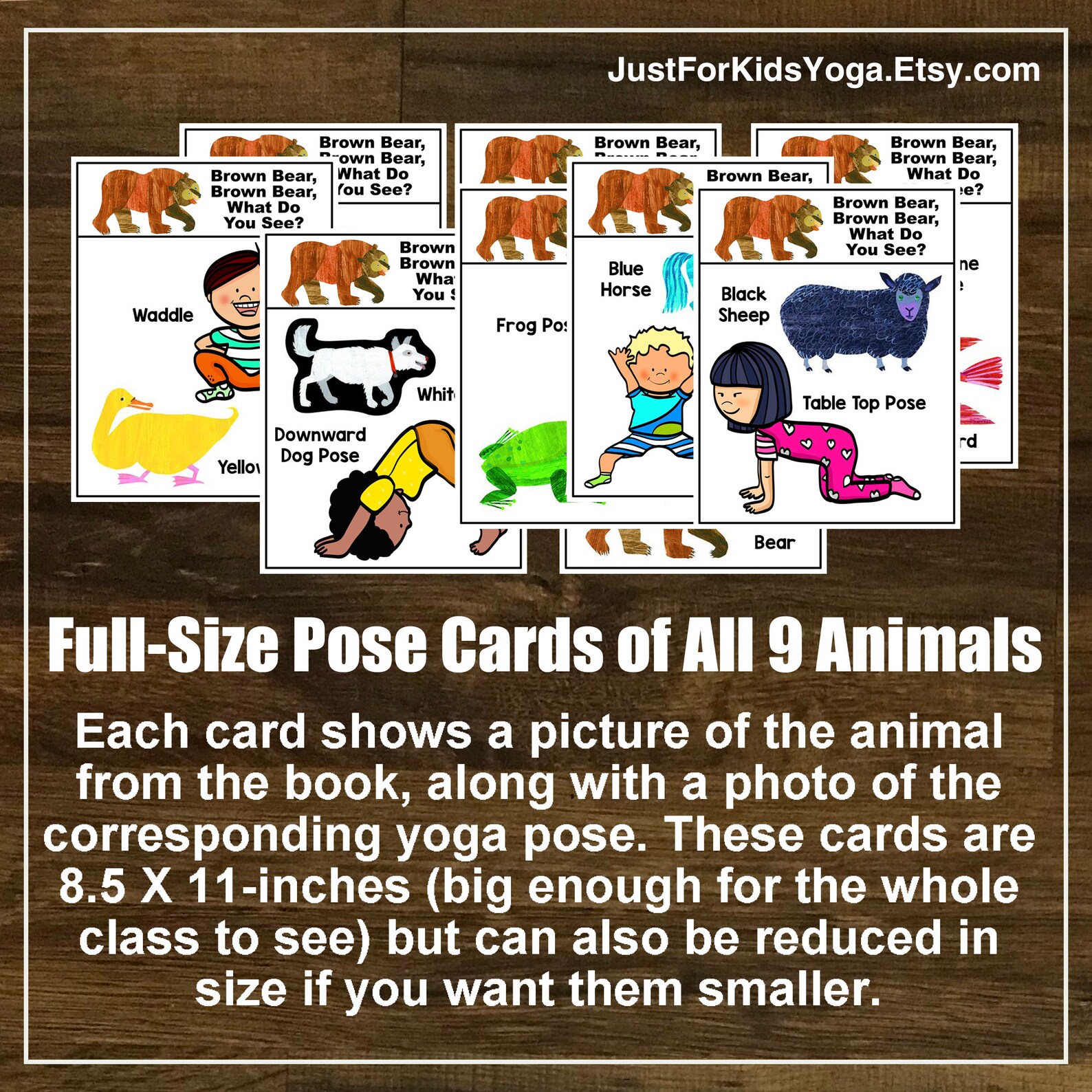 Brown Bear Yoga Lesson Plan, Cube Game, Mini Book, Mindfulness, Kids ...