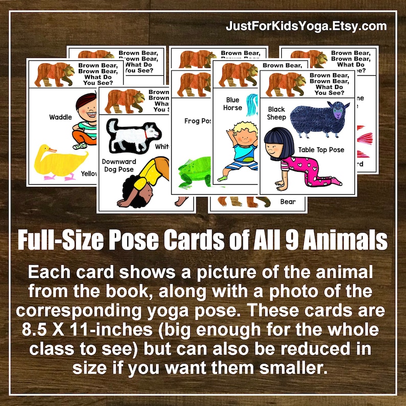 Brown Bear Yoga Lesson Plan, Cube Game, Mini Book, Mindfulness, Kids ...