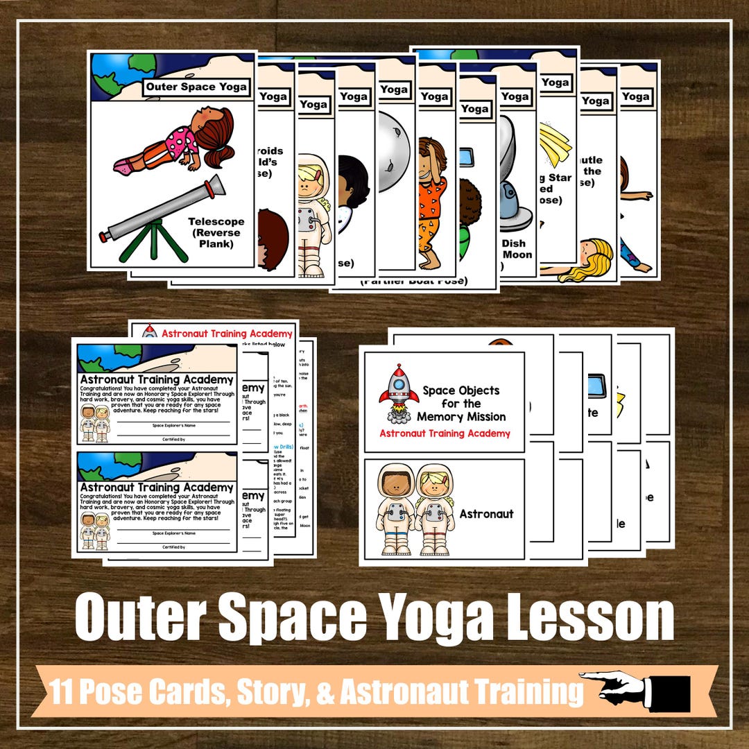 Outer Space Yoga Lesson Plan Kit, Adventure Story, Mindfulness, Kids ...