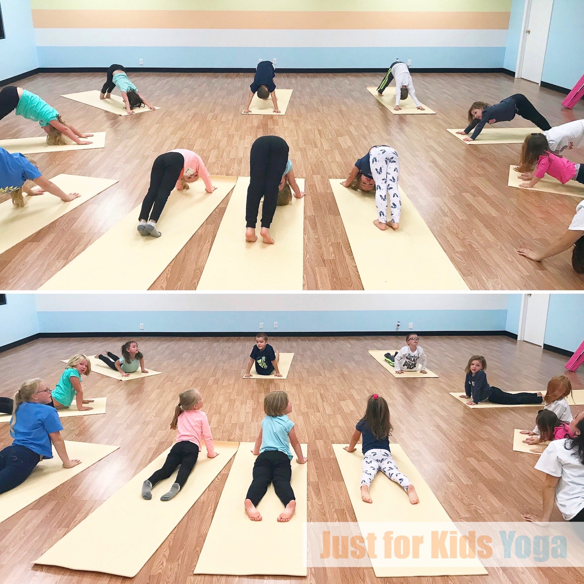 Sun Salutation for Kids Yoga Class With Pose Cards and Flow Chart ...