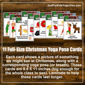 Christmas Yoga Lesson Plan Kit, Holiday, Mindfulness, Kids Yoga Class ...