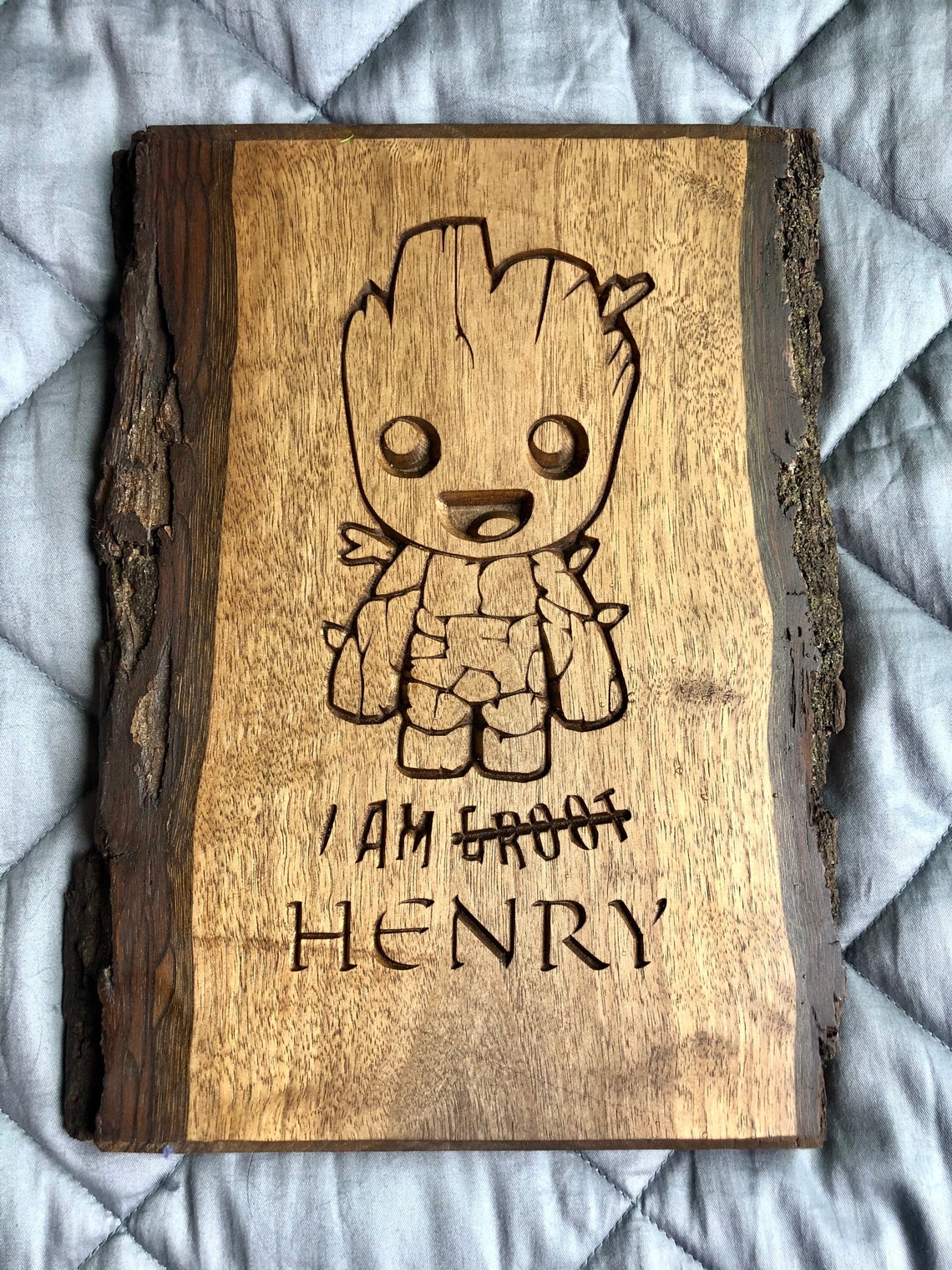 Baby Groot Custom Name Sign - Etsy India